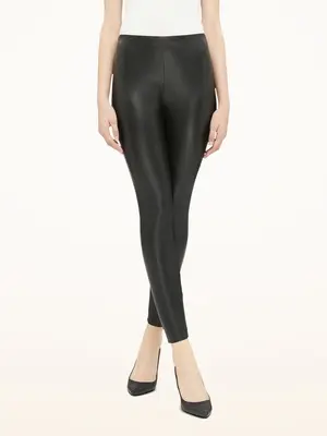 Wolford Leather-paneled Leggings
