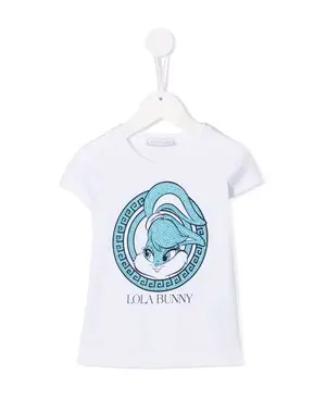 Monnalisa Lola Bunny Printed Cotton T-shirt