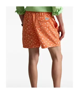 Polo Ralph Lauren Palm-pattern Embroidered Swim Shorts