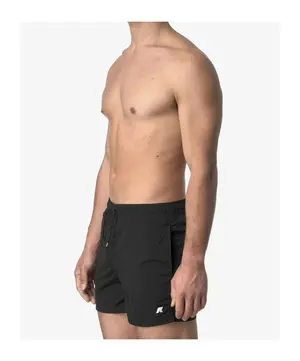 K-WAY Logo-patch Drawstring Swim Shorts