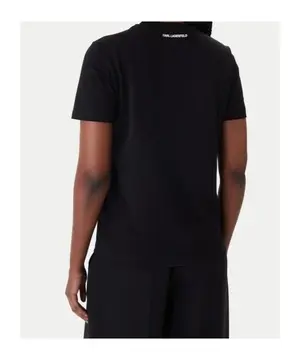 Karl Lagerfeld Rhinestone Embellishment Crewneck T-shirt