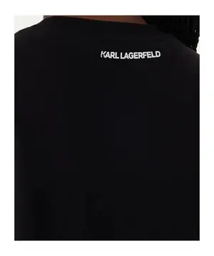 Karl Lagerfeld Rhinestone Embellishment Crewneck T-shirt