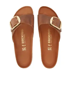 BIRKENSTOCK Madrid Oiled Slip-on Sandals
