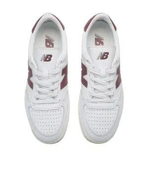 NEW BALANCE T500 Logo-patch Leather Sneakers