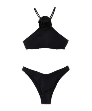 Philosophy Di Lorenzo Serafini Floral Detailed Bikini Set - Black