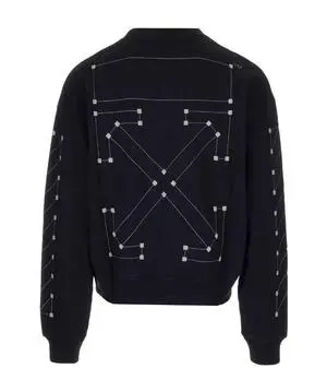 Off-White Diagonal Arrow Logo Sweatshirt - Black