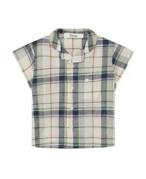 Bonpoint Short Sleeve Shirt With Chest Pocket