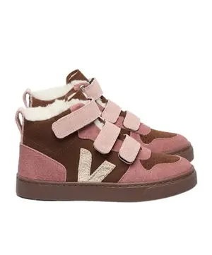 VEJA V-10 Suede Touch-strap Sneakers - Multicolor