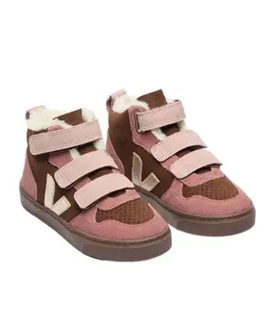 VEJA V-10 Suede Touch-strap Sneakers