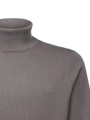 SUN 68 High Neck Knitwear - Gray