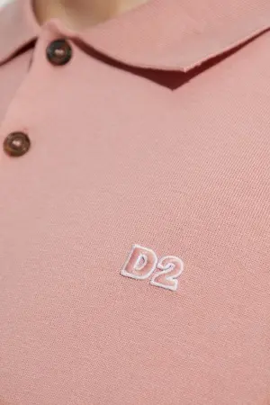 Dsquared2 D2 Logo Patch Short-sleeved Polo Shirt