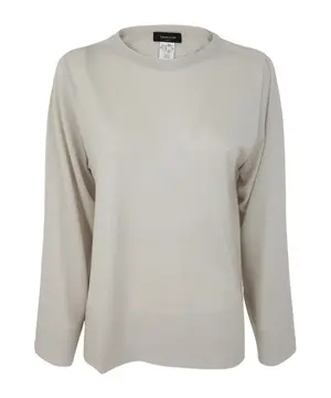 Fabiana Filippi Lurex Detailed Crewneck Jumper - Gray