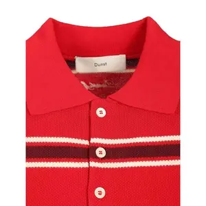 DUNST Short-sleeve Knitted Polo Shirt