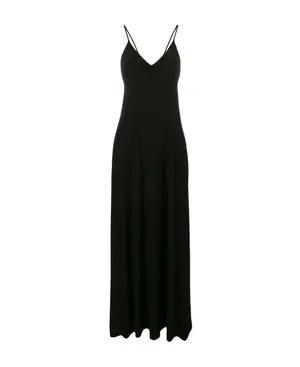 Norma Kamali Spaghetti Strap Maxi Dress - Black