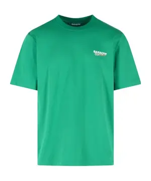 BARROW Bear Print T-shirt - Green