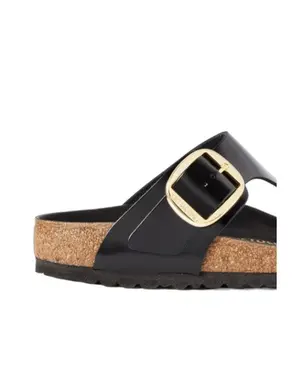 BIRKENSTOCK Toe Slippers With Bright Side Of Logo