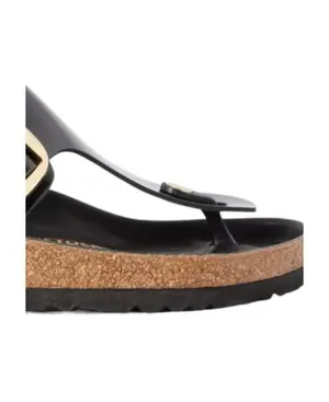BIRKENSTOCK Toe Slippers With Bright Side Of Logo