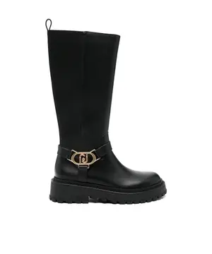 Liu Jo Knee-high Leather Boots - Black