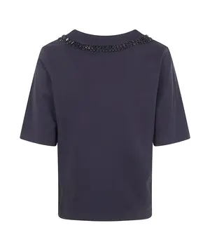 Seventy Embellished Neck T-shirt