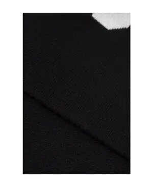 Dsquared2 Icon Intarsia Knitted Scarf