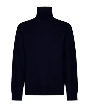 JIL SANDER Turtleneck Knitted Jumper - Black