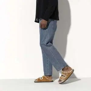 BIRKENSTOCK Shearling-lined Slip-on Sandals