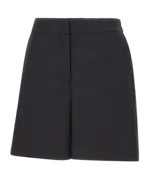 KAOS Elastic-waist Tailored Shorts - Black