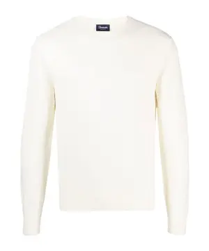 DRUMOHR Crew-neck Long-sleeve Jumper - White