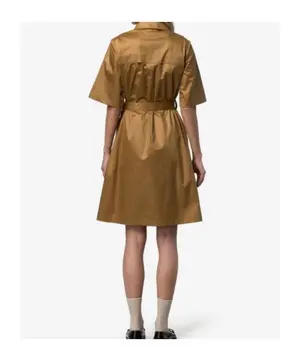 K-WAY Short Sleeve Belted Shirt Dress