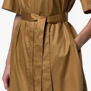 K-WAY Short Sleeve Belted Shirt Dress