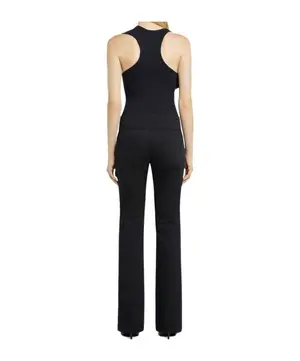COURREGES Ribbed Cut-out Detailed Tank Top