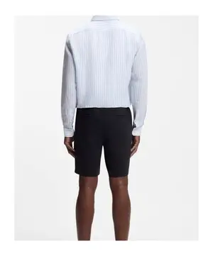Hugo Boss Linen-blend Shorts In A Modern Fit