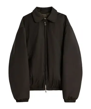 Our Legacy Churchill Pinstriped Puffer Jacket - Black