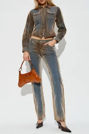 KNWLS Velvet Finish Denim Jacket