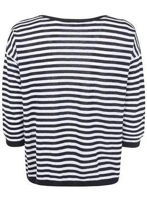 BASERANGE Striped Crew Neck Sweater