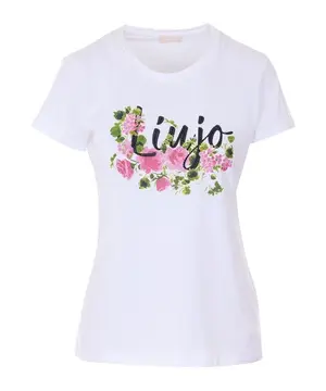 Liu Jo Logo Embellished T-shirt