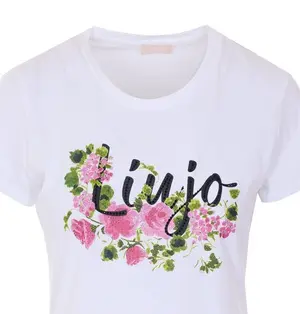 Liu Jo Logo Embellished T-shirt