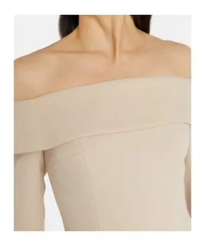 EMILIA WICKSTEAD Nosrat Wool Crêpe Bustier Dress