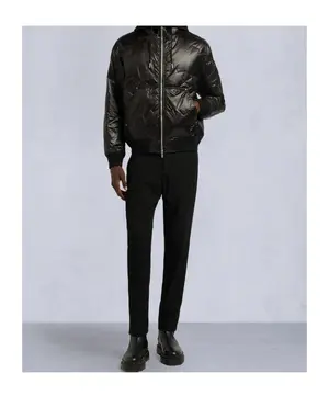 Moose Knuckles Leaf Quilted Bomber Jacket