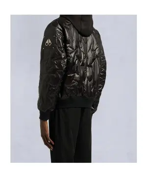 Moose Knuckles Leaf Quilted Bomber Jacket
