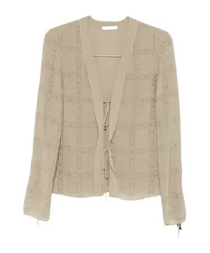 Patrizia Pepe Studded Top - Nude