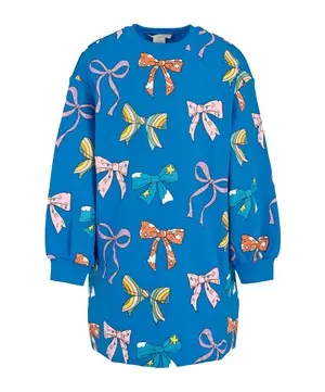 Stella McCartney Bow Pattern Dress - Blue