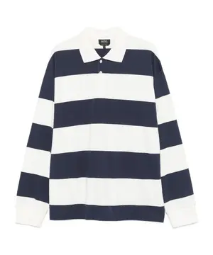 A.p.c. Striped Polo Shirt - No