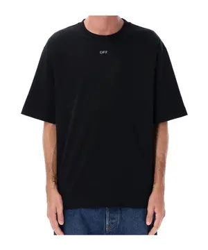 Off-White Stencil Arrow Skate Crewneck T-shirt - Black
