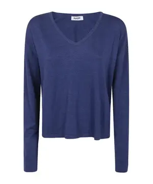 BASERANGE V-neck Knitwear - Blue
