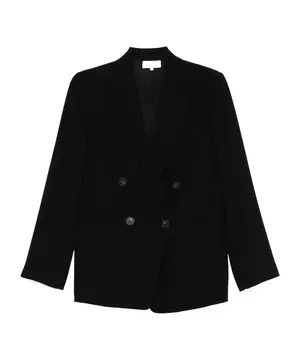 Vince Double-breasted Suit Jacket - Black