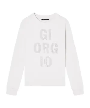 Armani Exchange Embellished Sweatshirt - Light Brown