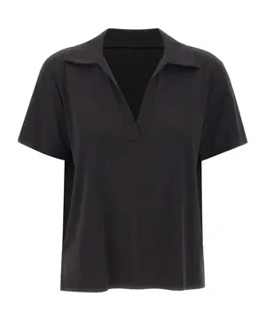 KAOS V-neck Oversized Top - Black
