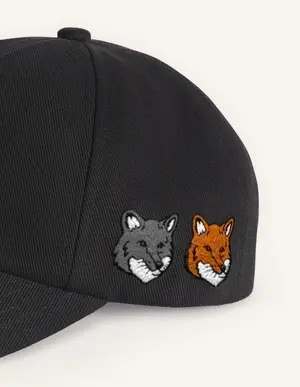 Maison Kitsuné Twin Fox Embroidery Hat