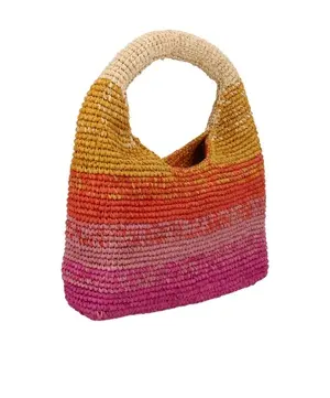 Manebí Woven Raffia Shoulder Bag - Multicolor